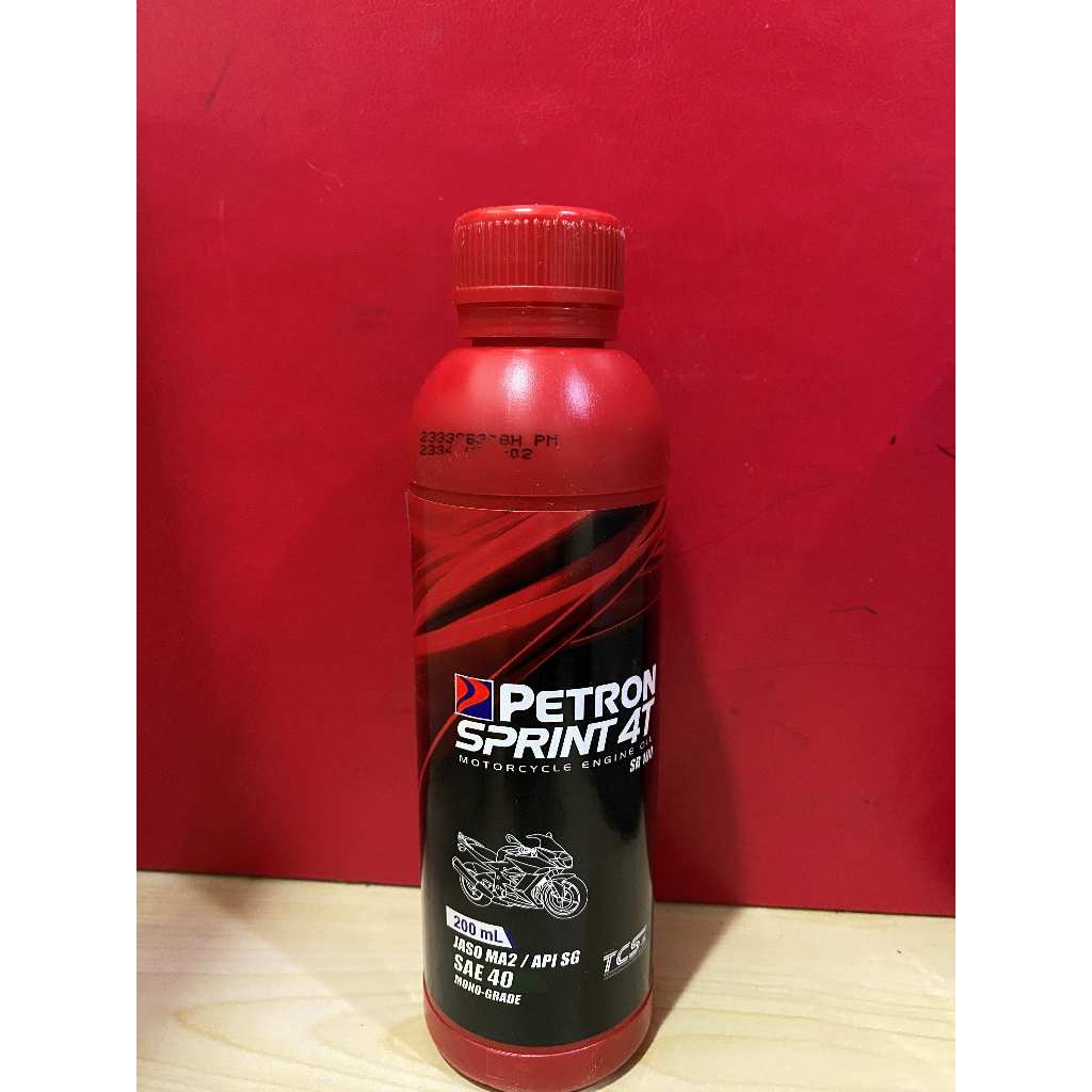 Petron Sprint 4t SR100 engine oil 200ml | PETRON | COMMON | Shopee ...
