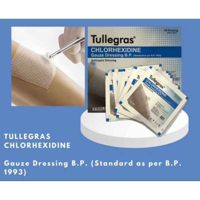Tullegras Gauze wound Dressing ( Chlorhexidine) Sold Per Piece | Shopee ...