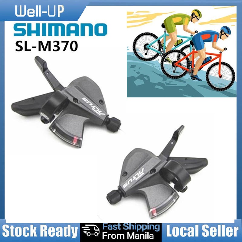 (A pair) shimano Altus M370 SL-3x9 Speed Shifter Trigger Set MTB Mountain Bike Derailleurs 27 ...