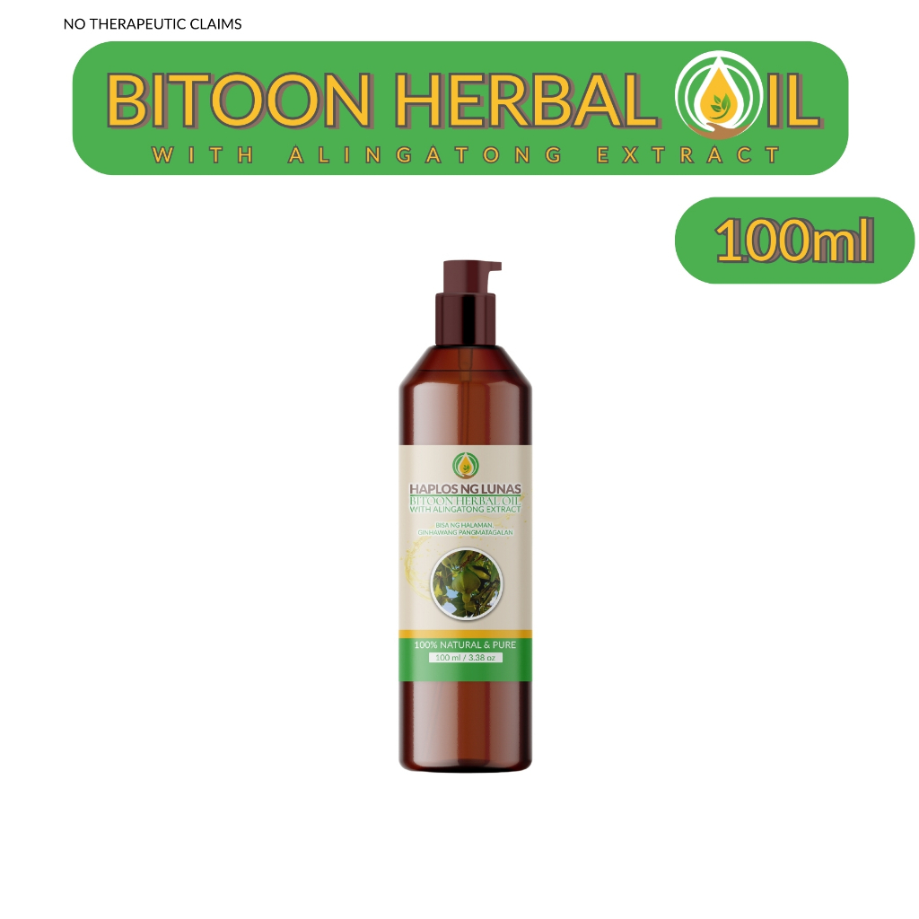 Haplos ng Lunas Bitoon Herbal Oil with Alingatong Extract Oil | Shopee ...