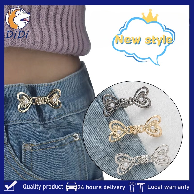 Love button pin for clothes clip for clothes pin for pants clip waist ...