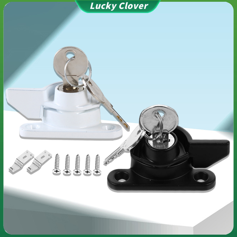 Household Crescent Lock Sliding Anti-theft Window Locks with Key ...