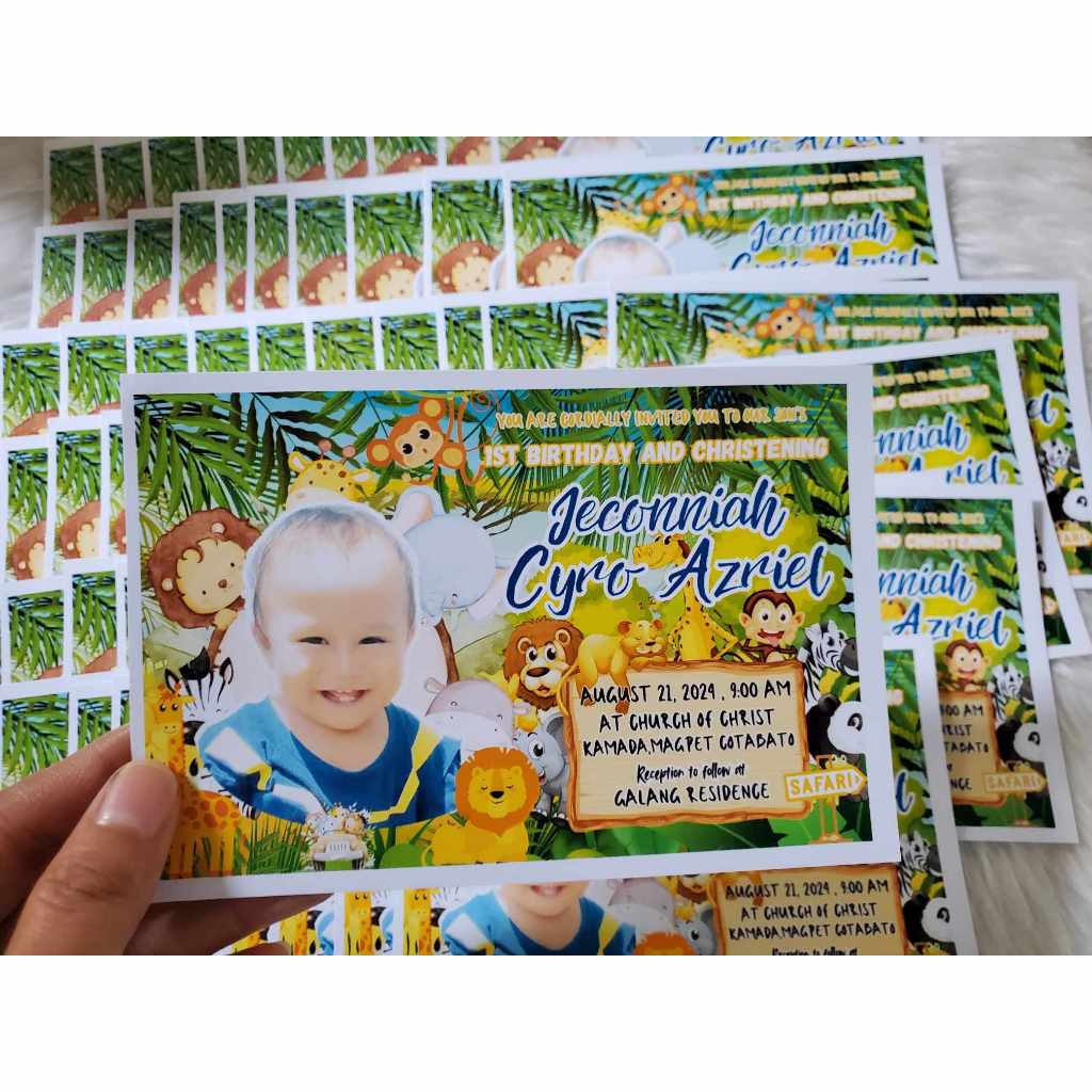 CUSTOMIZED INVITATION (PREMIUM PAPER) ONE PAGE ONLY | Shopee Philippines
