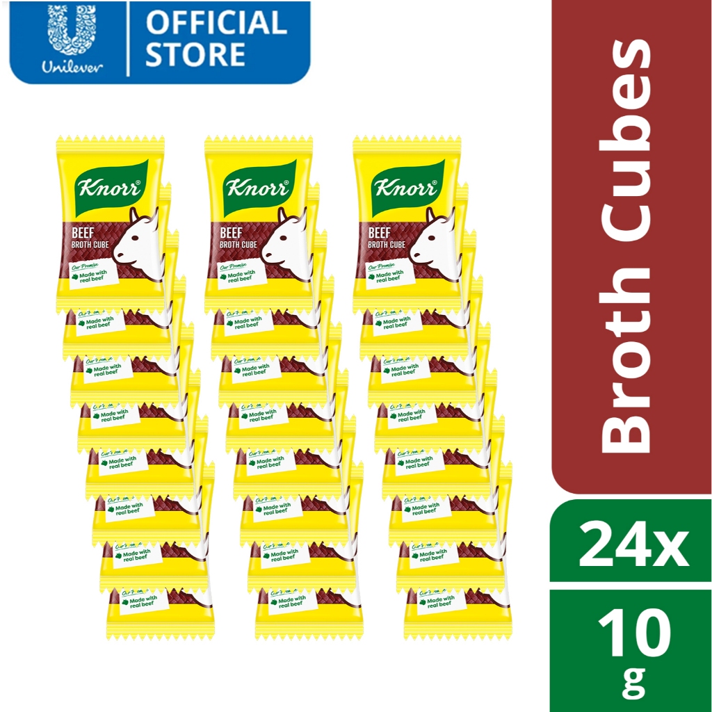 Knorr Beef Broth Cube 10g (Singles) x 24 | Shopee Philippines