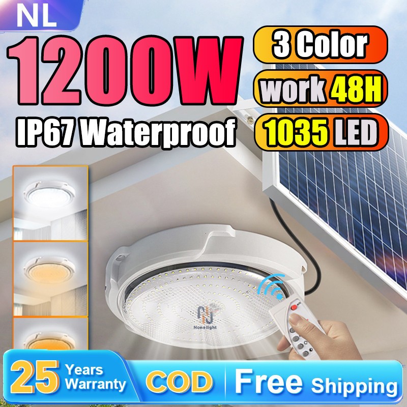 [COD] None Light solar light indoor light Solar ceiling light solar ...