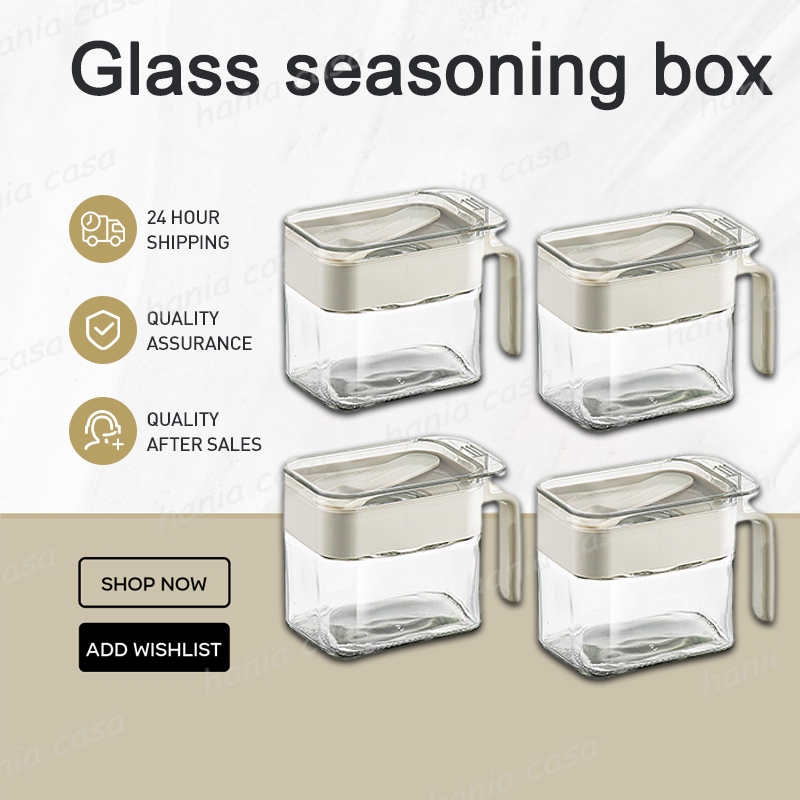 Spoon Lid Separation Seasoning Box Seasoning Container With Spoon ...