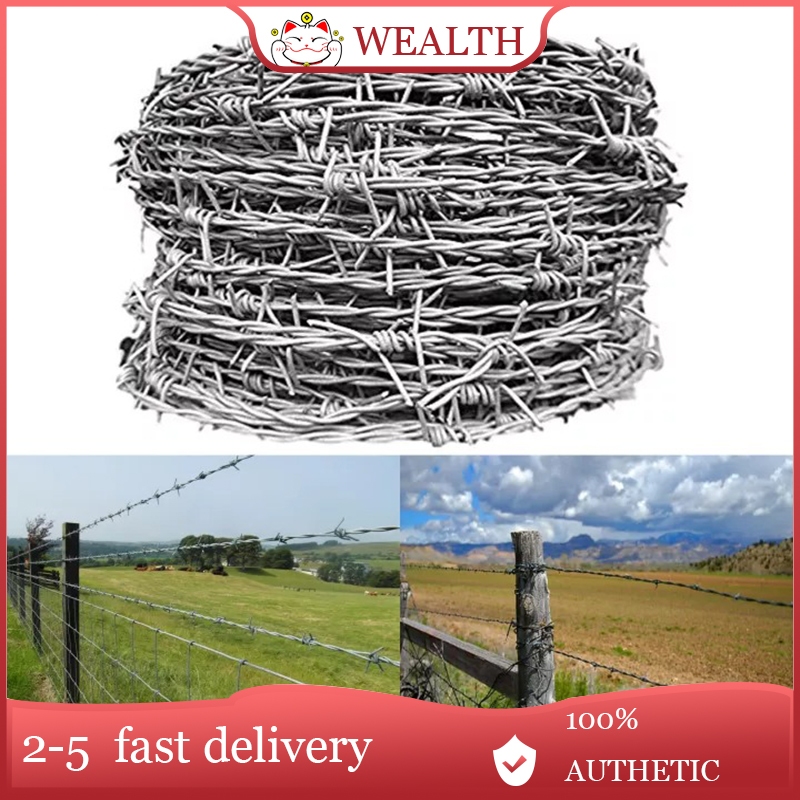Barbed Wire Fence Anti-Climb Steel Sharp Razor Protect Fence Galvanized ...