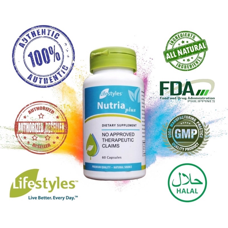 NUTRIA Lifestyles Nutria Plus Capsule Dietary Supplement 60Capsule SEALED | Shopee Philippines