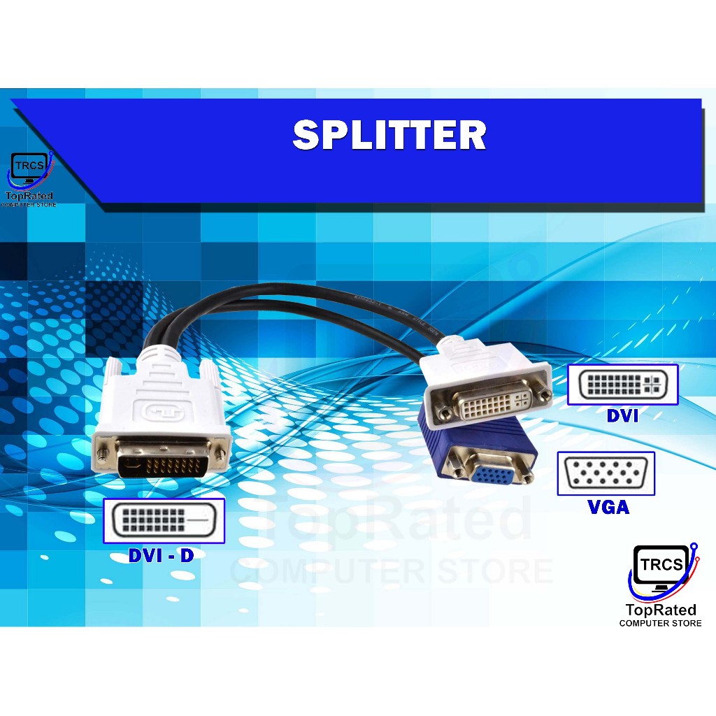 DMS -59/ DVI/ SPLITTERS, CABLES ASSORTED KINDS (PRELOVED) | Shopee Philippines