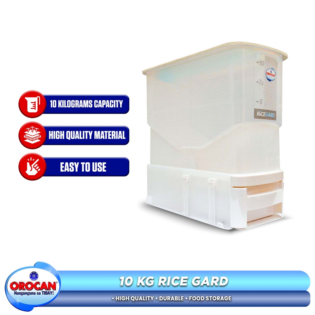 Orocan Rice Dispenser Guard Storage Container Gard 10kg | Shopee ...