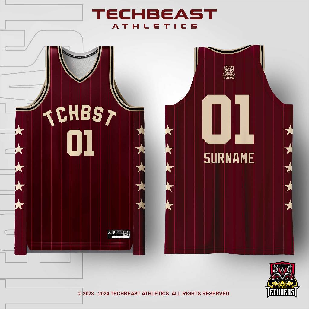 Techbeast All Star Basketball Jersey Full Sublimation ( CUSTOM NAME + NUMBER ) | Shopee Philippines