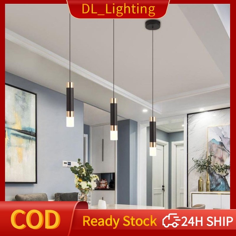 Tri Color Chandelier Ceiling Light Living Room Drop Hanging Lamp Nordic ...