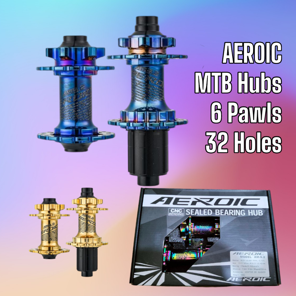 Aeroic Hubs 9.2 Bike Hubs Cassette Type Tunog Mayaman 6 Pawls MTB Hub ...