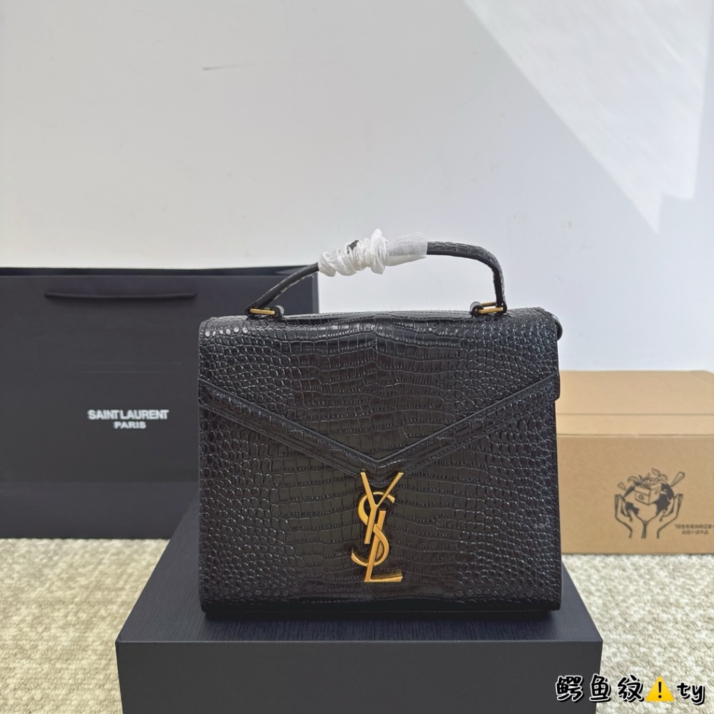 YSL Cassandra briefcase (crocodile pattern) | Shopee Philippines