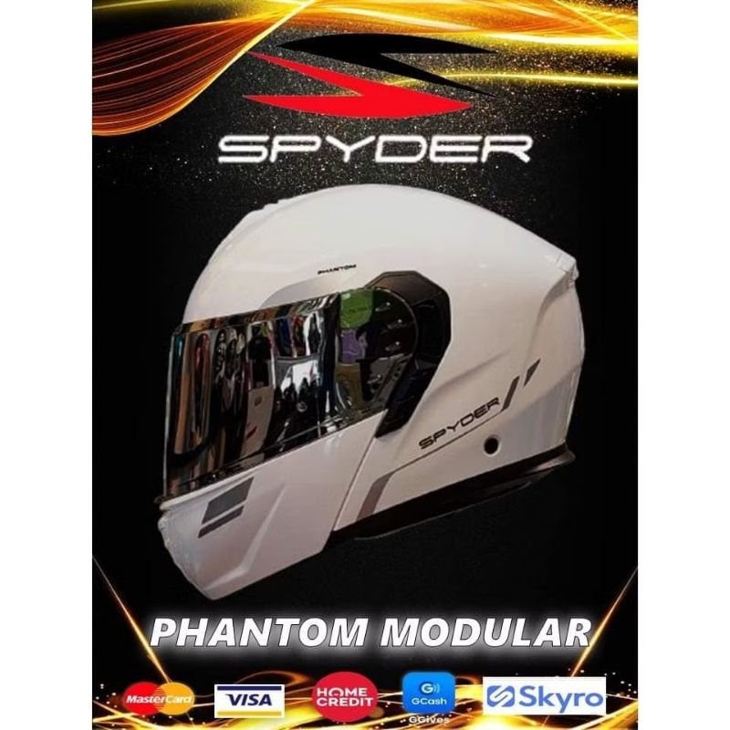 SPYDER PHANTOM Modular Dual Visor Helmet | Shopee Philippines