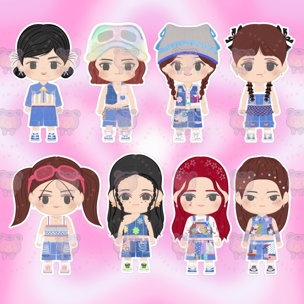 BINI OT8 CHIBI BODY STICKER SET | Shopee Philippines