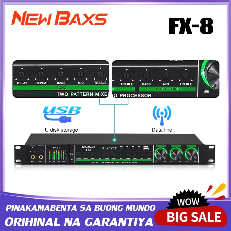 NEW BAXS FX8 preamp Mid/high/bass adjustment Bluetooth playback Built ...