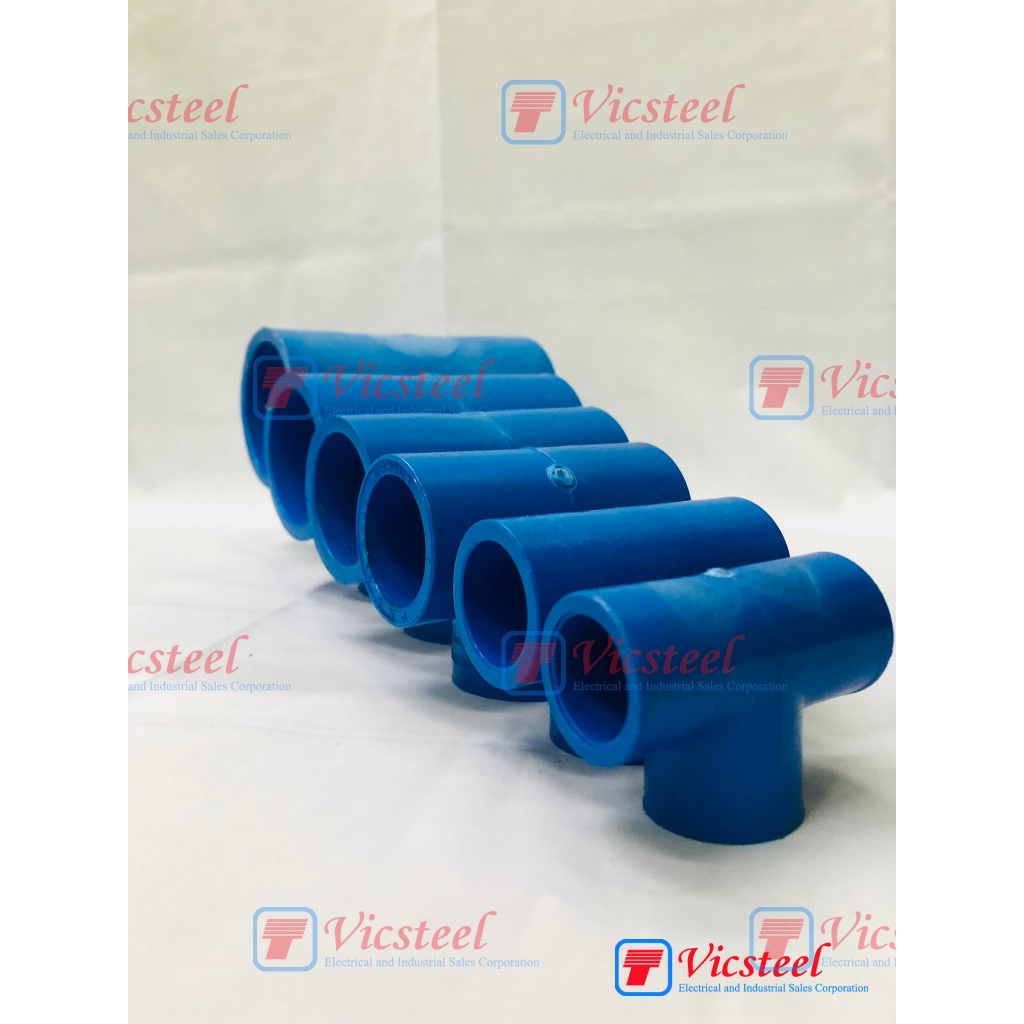 Emerald Blue Tee Blue Fittings PVC Water Pipe 1/2 to 1 1/4 inches 20 mm ...
