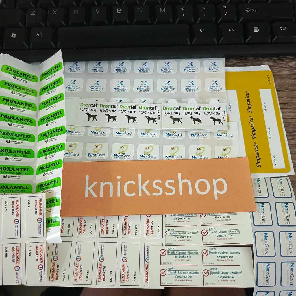 NEXGARD SPECTRA SIMPARICA BRABEKT0 PROXANTEL DRONTAL FRONTLINE 3-6pcs ...