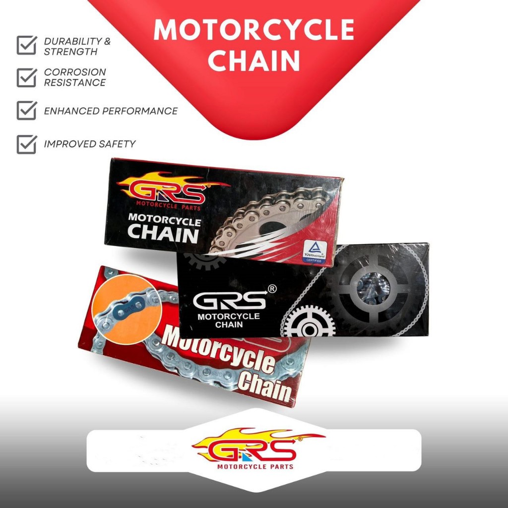 TLJ Motorcycle 1PC GRS Chain Japan Standard ORDINARY CHAIN/BLACK SUPER ...