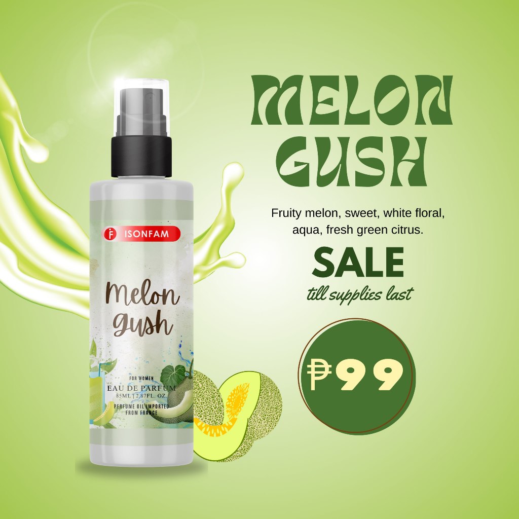 MELON GUSH by ISONFAM Perfume Inspired Scent Oilbase 85ml bottle ...