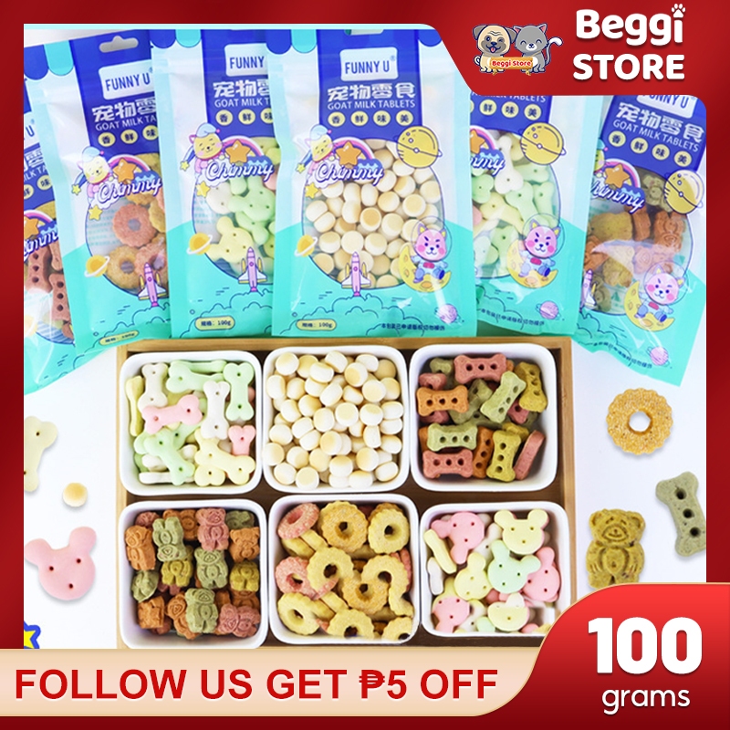 100g Delicious Pet Biscuit Dog Treats Snack Chicken Beef Flavor Pet ...