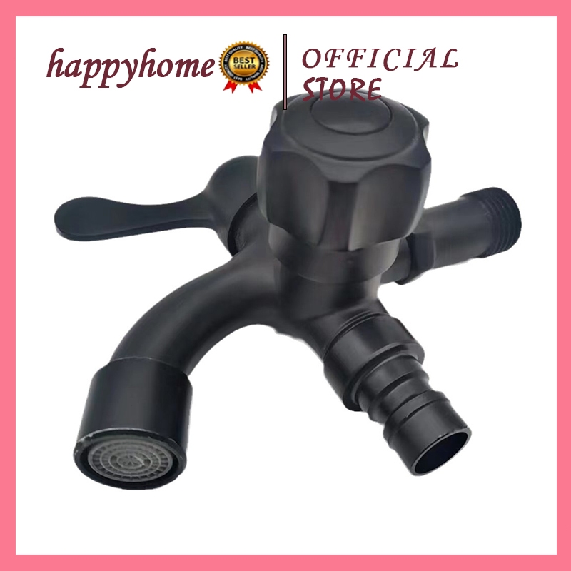 Faucet stainless steel 1 Inlet 2 outlet two-way copper valve faucet ...