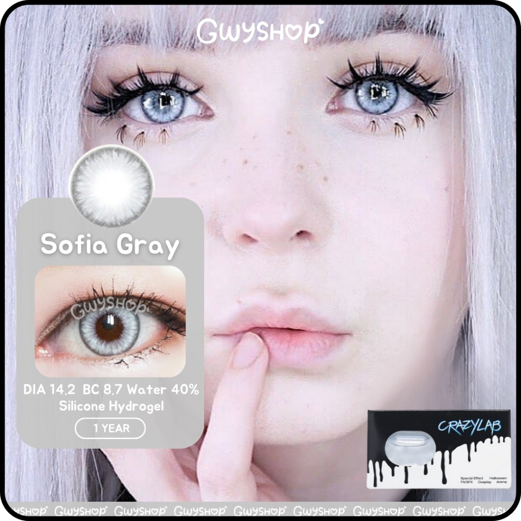 [Gwyshop] Sofia Gray Urban Layer Silicone Hydrogel Cosplay Anime ...