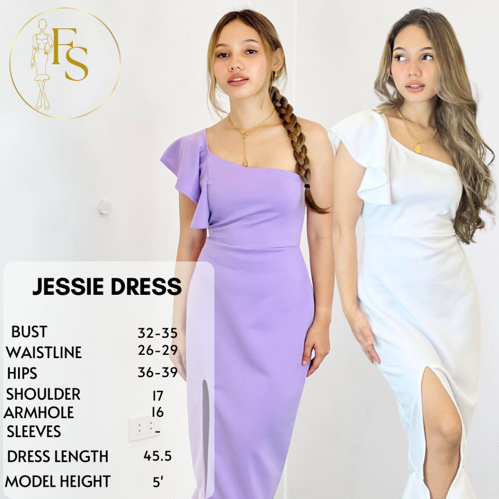 JESSIE FORMAL NEOPRENE DRESS FREESIZE FIT SMALL TO MEDIUM | Shopee ...