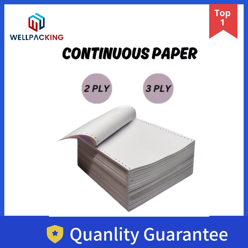 2 Ply / 3ply Carbonless Continuous Form Paper 1 Whole 500/ 1000 Sheets ...
