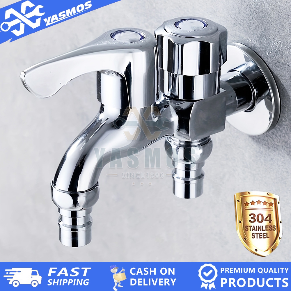 304 Stainless Steel Two Way Faucet Dual Function Faucet Bathroom Faucet ...