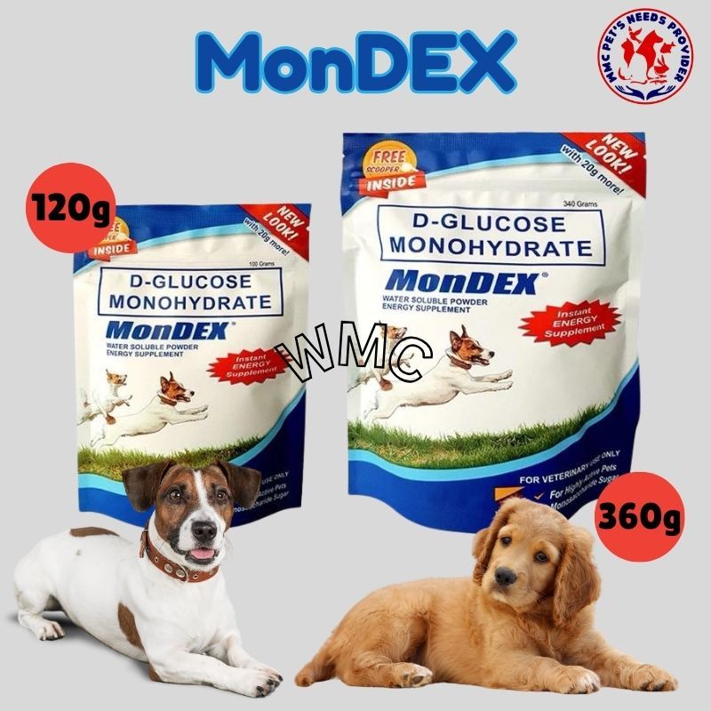 120g 360g Mondex Dextrose Powder Glucose Monohydrate Energy Supplement ...