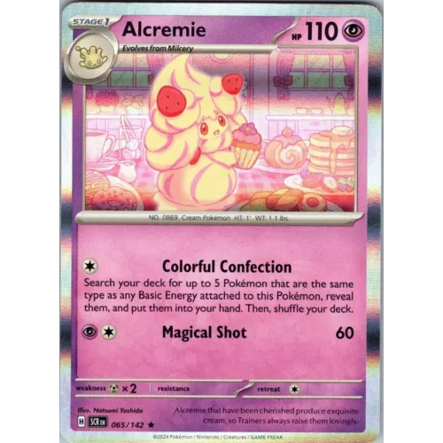 Pokemon TCG Alcremie 065/142 Stellar Crown SCR Holo Rare | Shopee ...