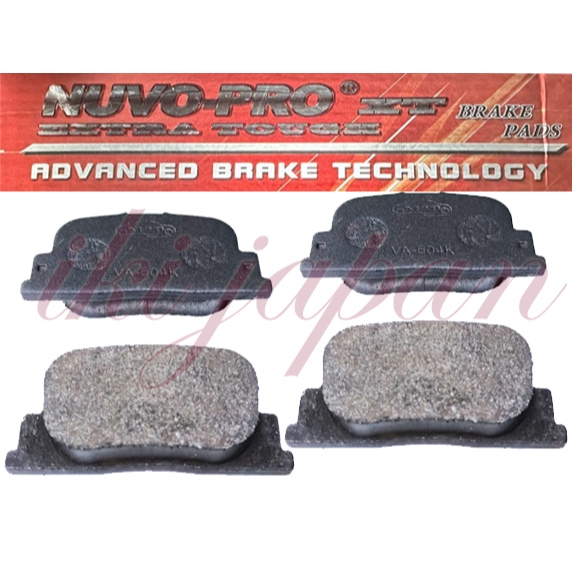 NUVO BRAKE DISC PAD VA-604K REAR Toyota Camry 1999-2001 JAPAN QUALITY ...