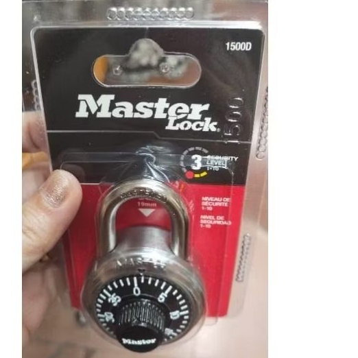 Master Lock combination padlock 1500D black dial | Shopee Philippines