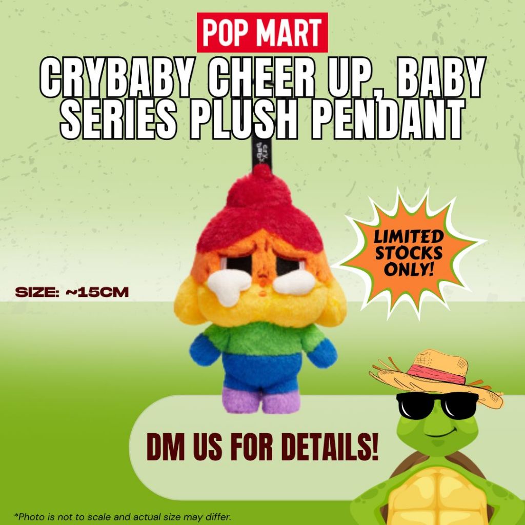 POPMART | CRYBABY CHEER UP, BABY SERIES Vinyl Plush Doll Pendant ...