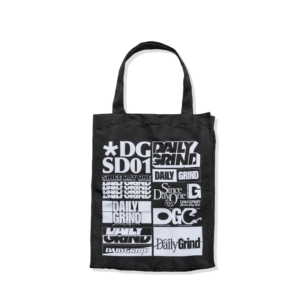 DAILY GRIND BLOCKS TOTE BAG BLACK | Shopee Philippines