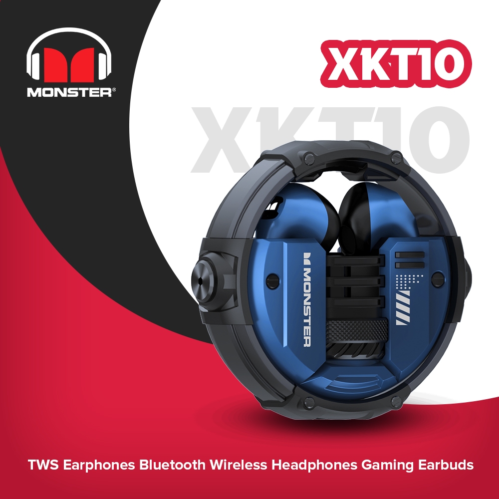 Monster XKT10 TWS Earphones Bluetooth Wireless Headphones Gaming ...