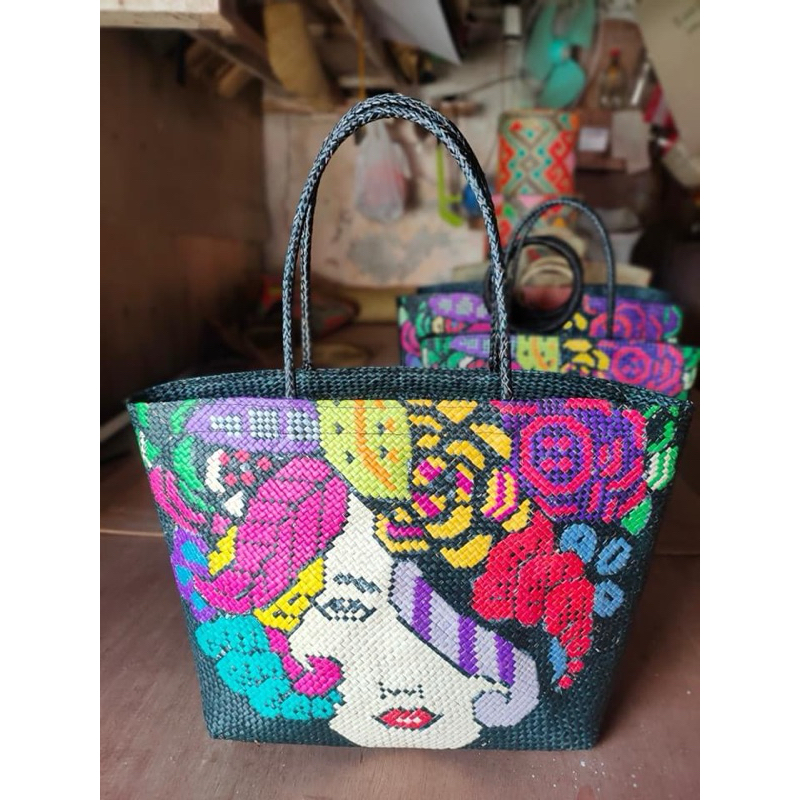 Woven Tikog and Buri Bags Native Bags Gawang Pinoy Bags | Shopee ...