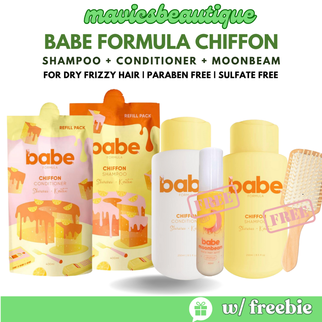 Babe Formula Chiffon Shampoo and Conditioner For Dry Damaged Hair ...