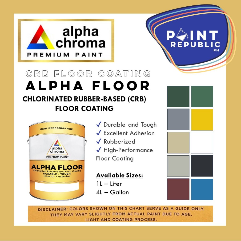 Alpha Chroma ALPHA FLOOR Chlorinated Rubber Based Floor Coating ...