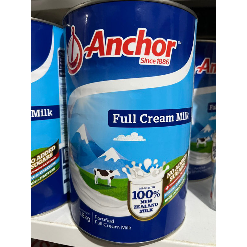 Anchor Full Cream Milk Powder Plain 1.8kg | Shopee Philippines