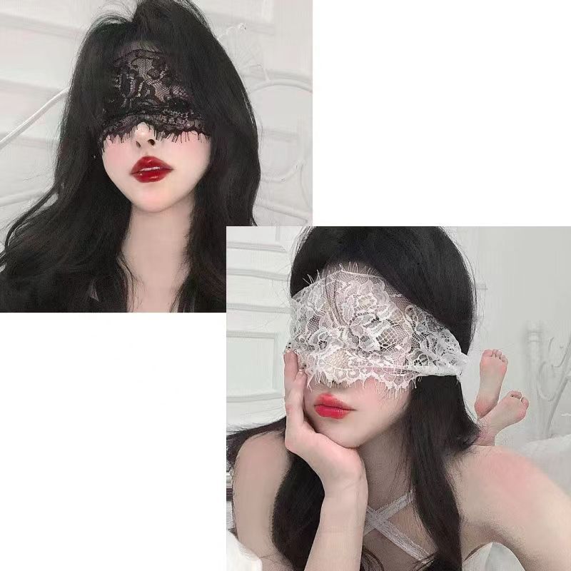 White Lace Eye Mask Female Practical Good-looking Blindfolded Eye ...