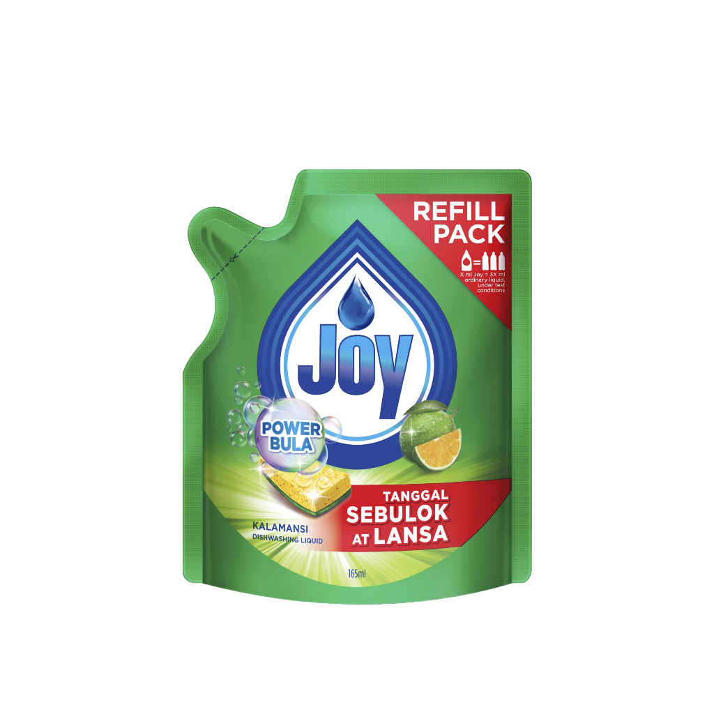 Joy Kalamansi Dishwashing Liquid Concentrate 165ml Refill | Shopee Philippines