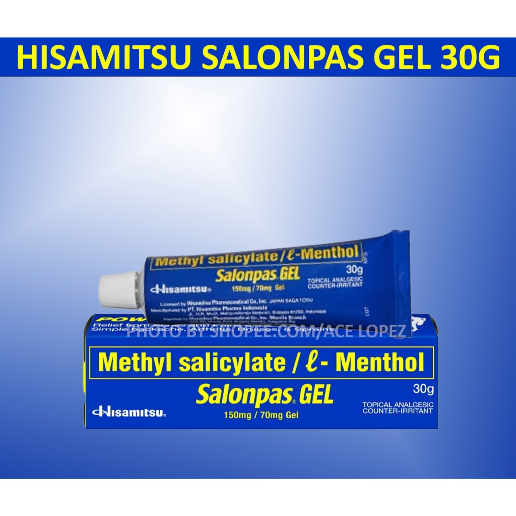 Methyl Salicylate Menthol Salompas Gel 30g als21207 | Shopee Philippines