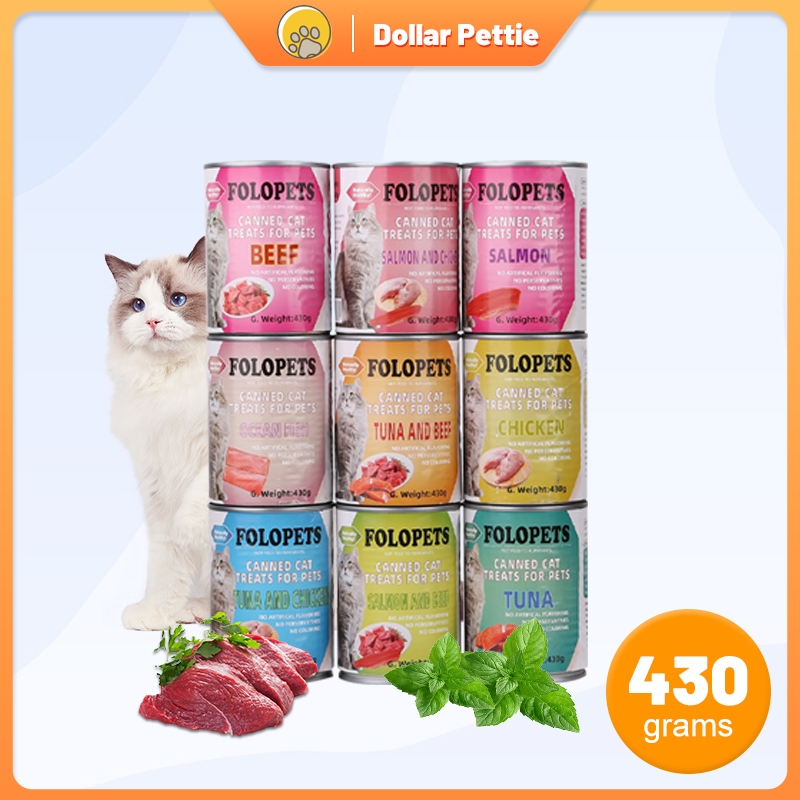 FOLOPETS Cat Wet Food In Can 430g Catfood Pure Natural Organic Kitten ...