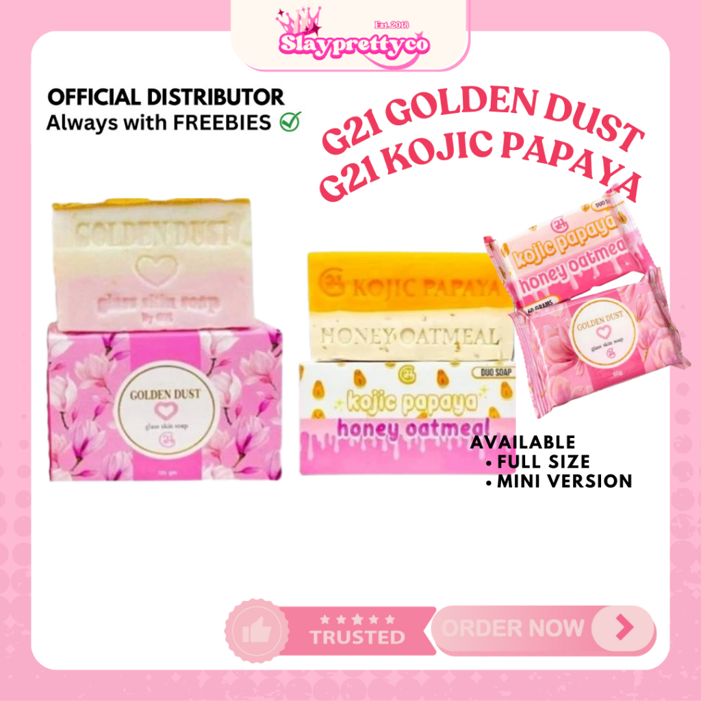 G21 Golden Dust Glass Skin & Kojic Papaya Honey Oatmeal Soap | Shopee ...