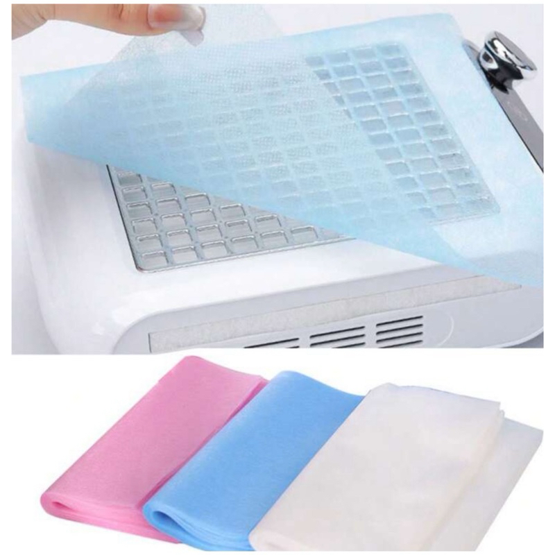 100pcs Nail Art Dust Collector Filter Paper 19x24cm Dustproof Replace ...