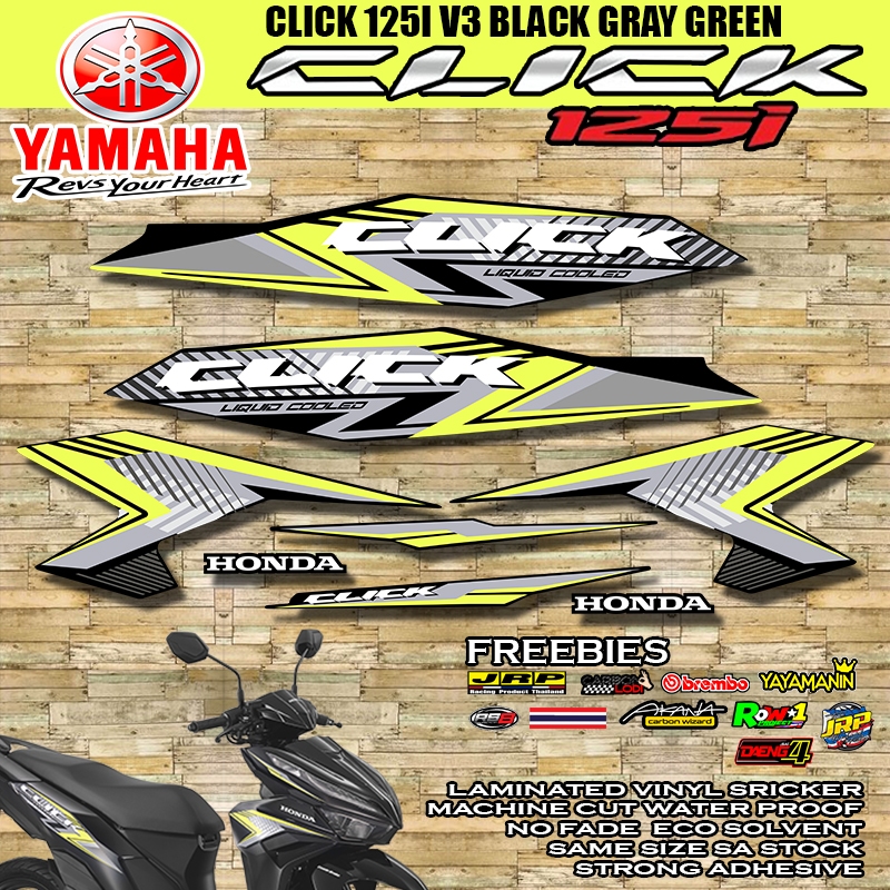 CLICK 125I VERSION 3 V3 DECALS STICKER WITH FREEBIES STOCK DECALS ...