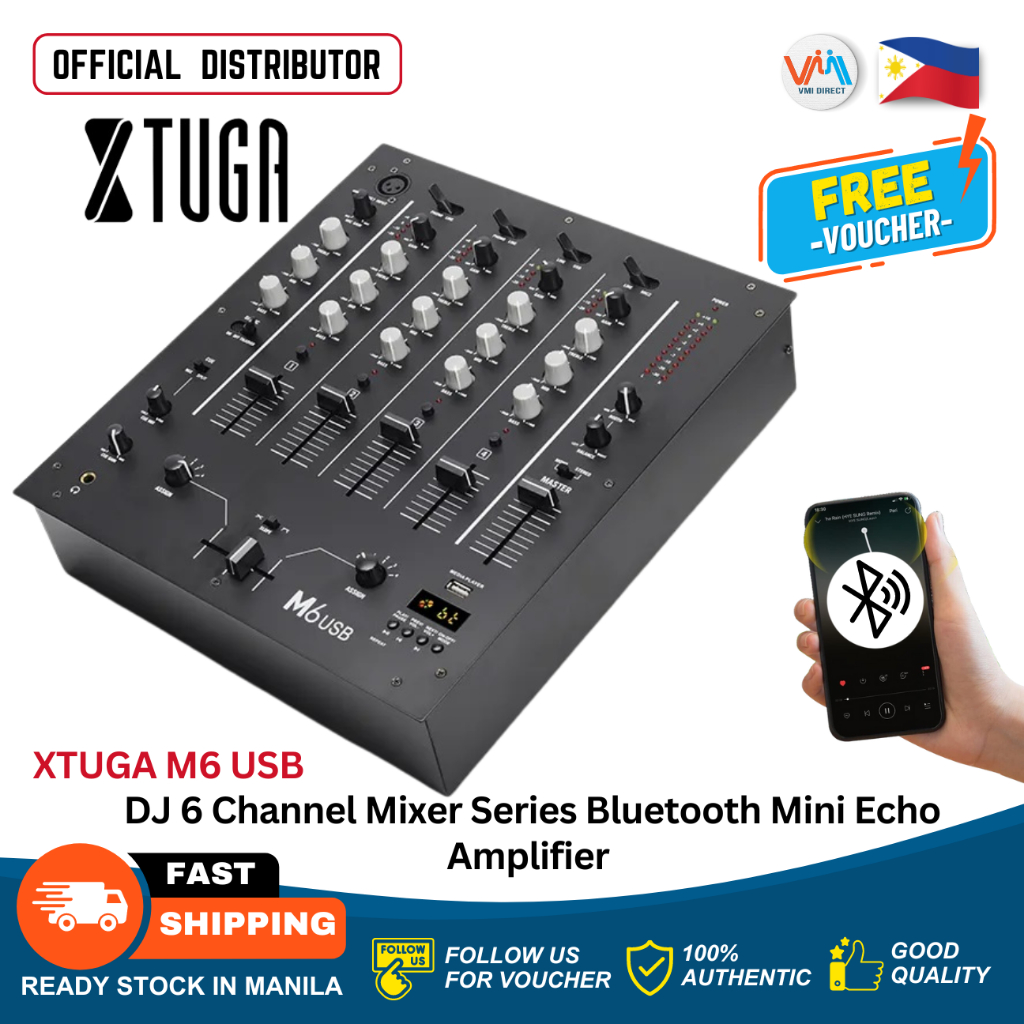 M6 USB DJ mixer series usb mini echo amplifier digital professional 6 ...